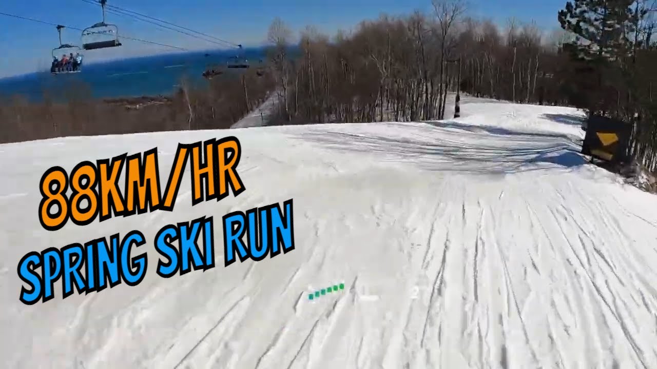 Spring speed run hitting 88km #skiing #gopro #adventure #ski #speed # ...
