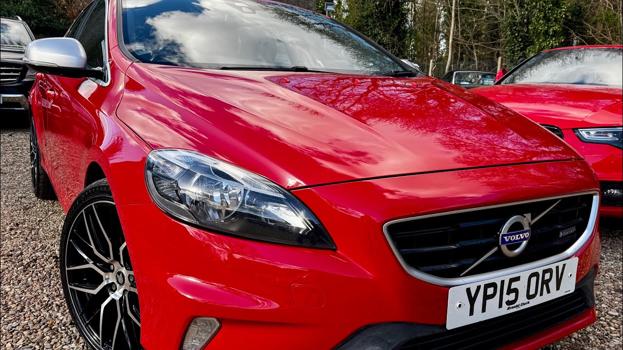 2015 Volvo V40 1.6 D2 R-Design in Red 🚗 - YouTube