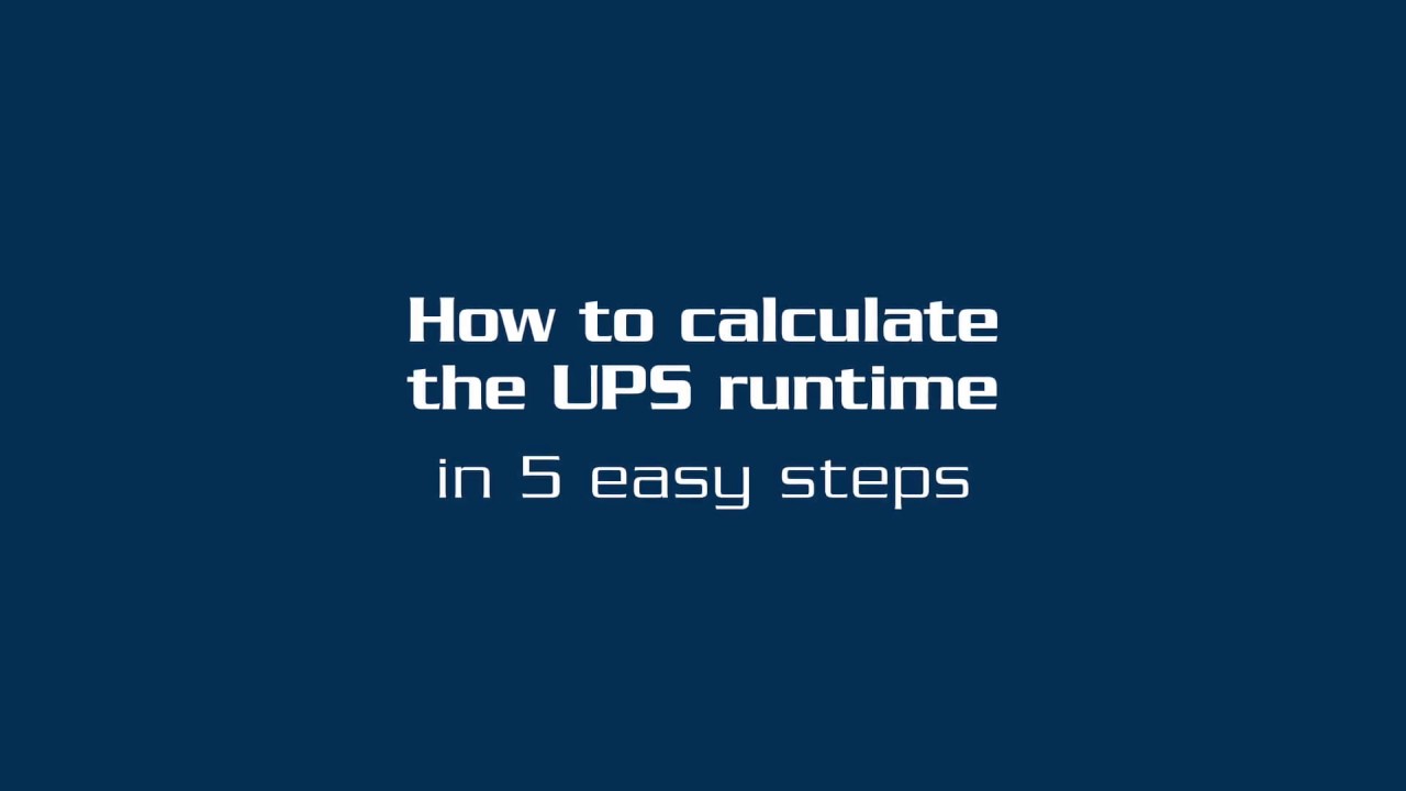 Forza | Calculate your Forza UPS runtime - YouTube