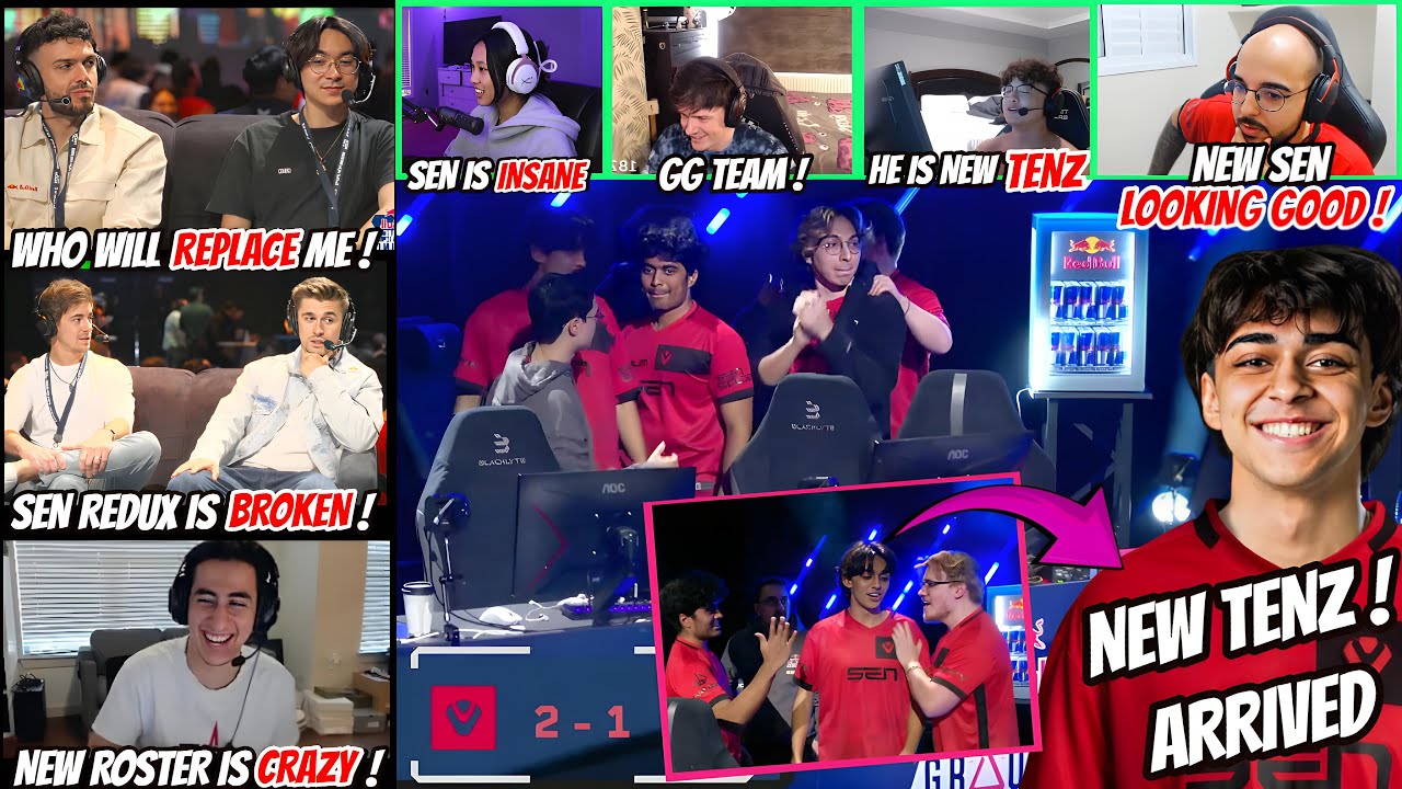 Valorant Streamers & Pros Reacts to Reduxx Replace SEN TenZ Sentinels ...