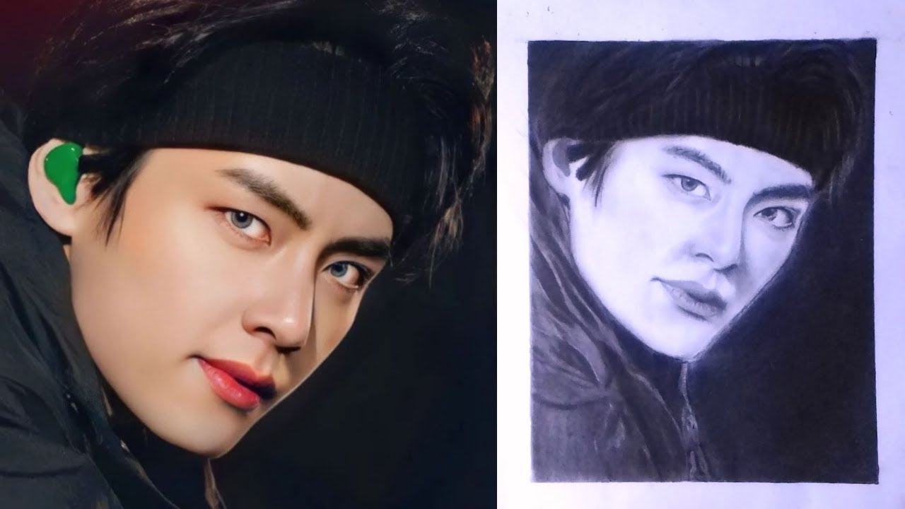 Drawing V With Subtle Shading Techniques | Mastering Pencil Portraits ...