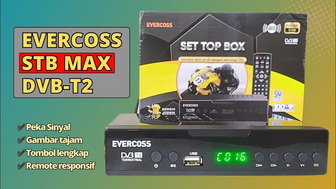 Evercoss Set Top Box TV Digital | STB DVB-T2 Evercoss Max - YouTube