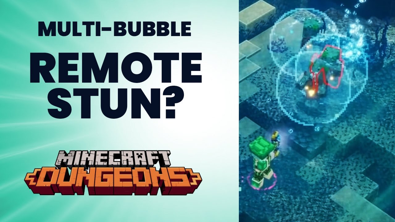 Remote Multi-Stun Enemies using Bubble Bow & Ricochet | Minecraft ...
