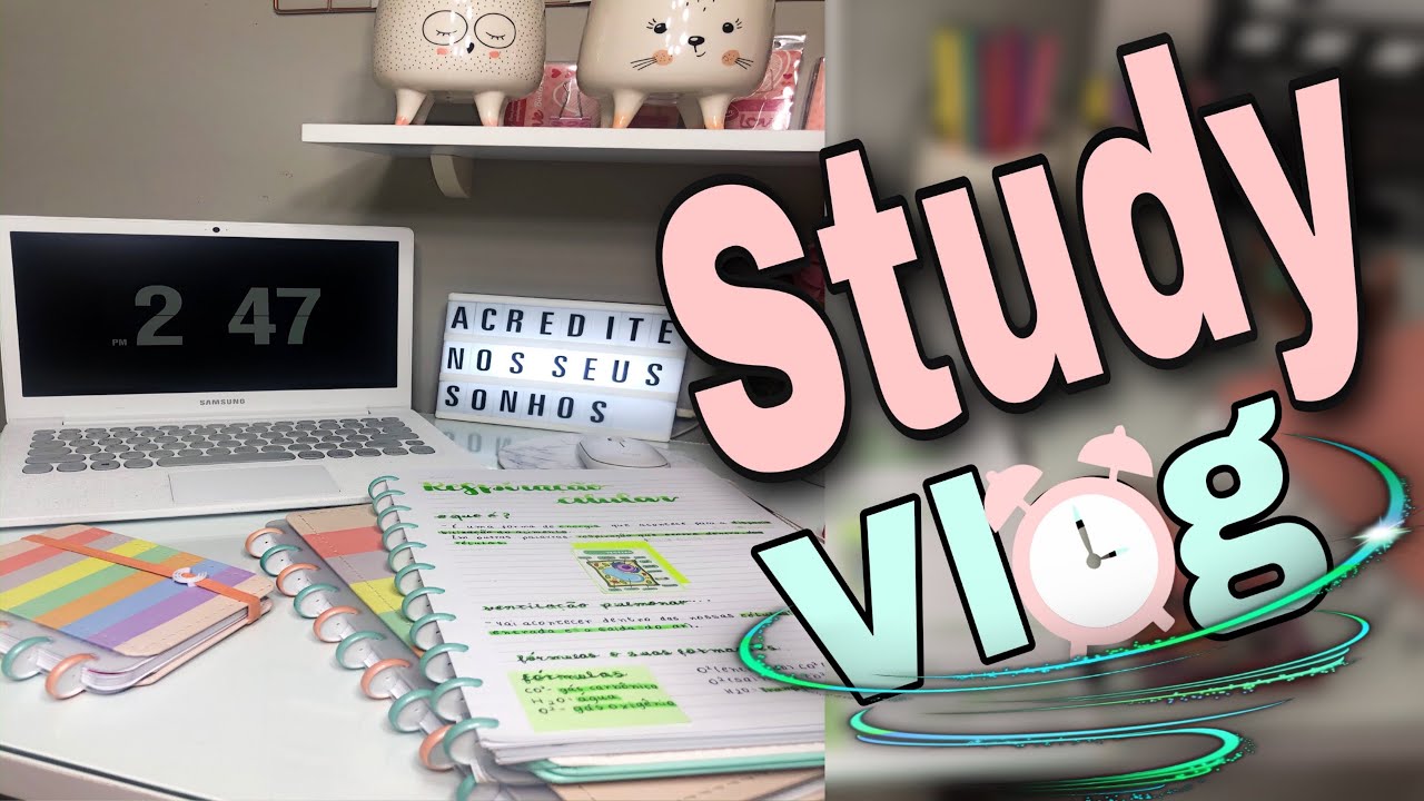 STUDY VLOG -#ESTUDE E FALE / GIOVANNA TELES - YouTube