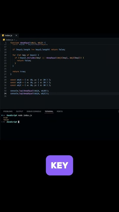 Deep Compare in JS - Part 10 #education #coding #programming #interview #fyp #javascript # ...