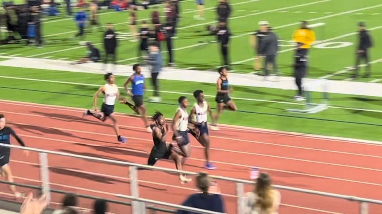 Cameron Isom 9th grade 200-23.33 Allen Relays 2/23/24 - YouTube