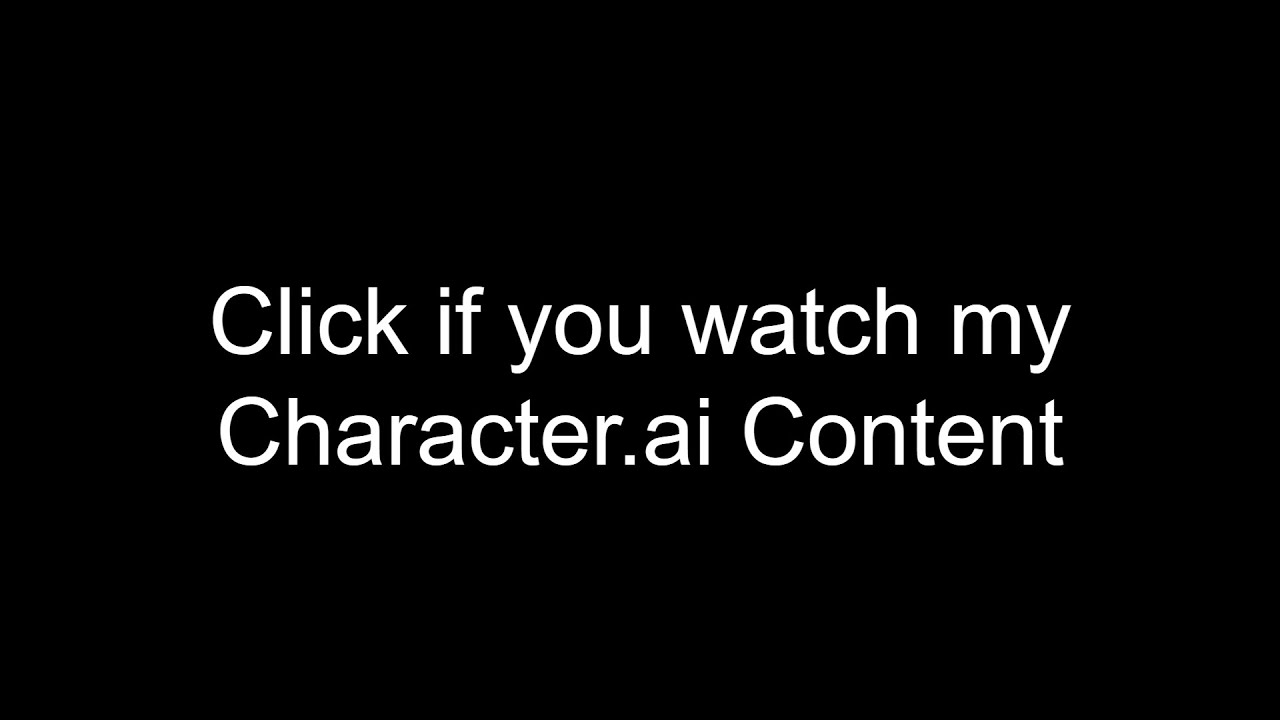 Announcement/Apology Video (Important for Character.ai) - YouTube