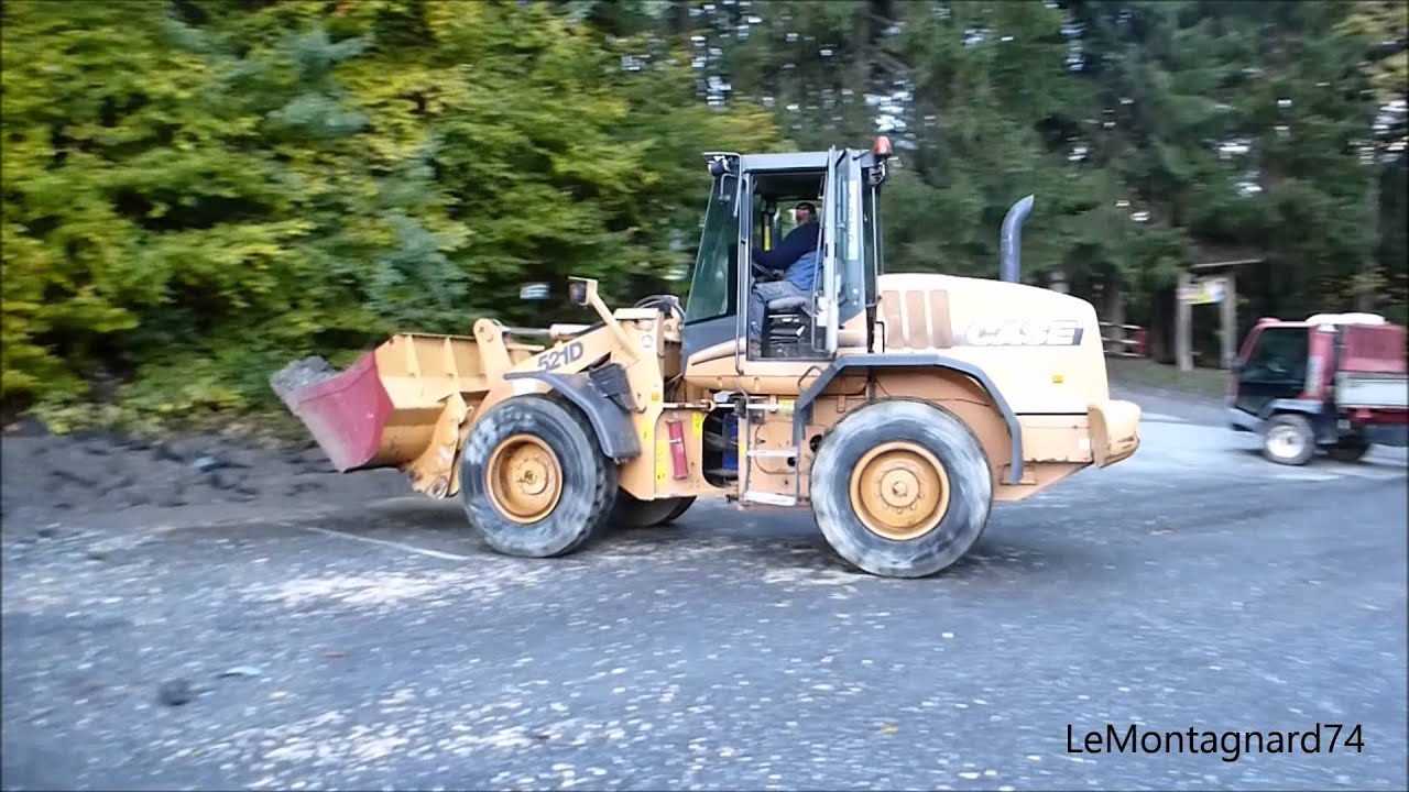 [MotorSound] Chargment de gravier_Case 521D & Lindner Unitrac L102 s.a ...