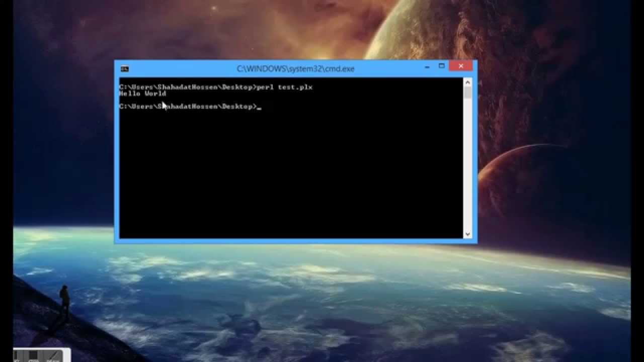 Run Your First Perl Script Youtube