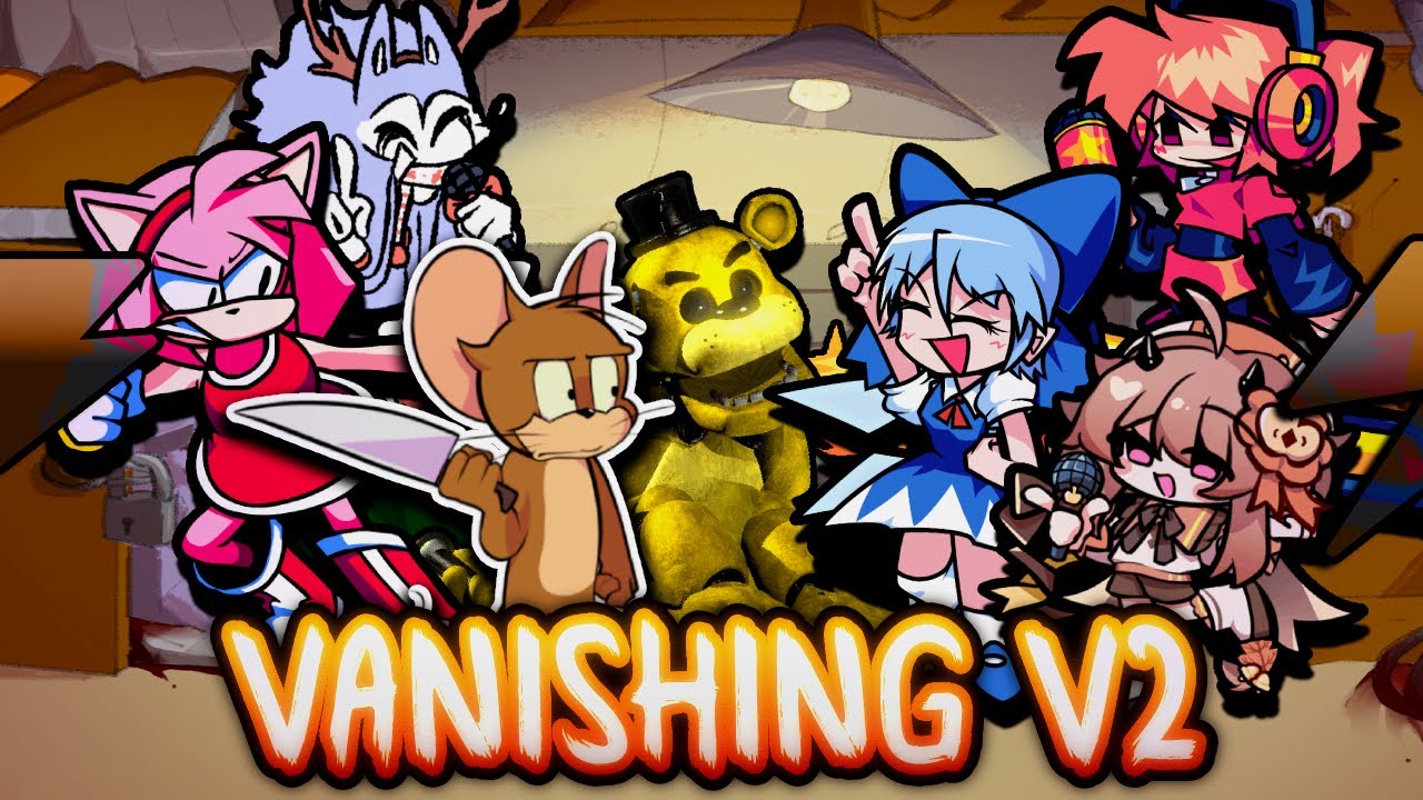 VANISHING V2 but Every Turn a Different Character Sings 🎶⚡ (FNF The ...