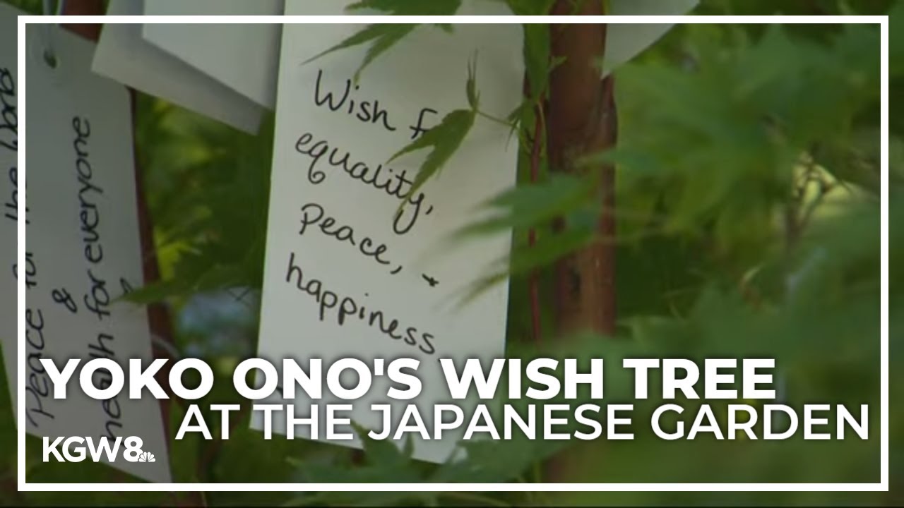 Portland Japanese Garden visitors share messages of peace on Yoko Ono's ...