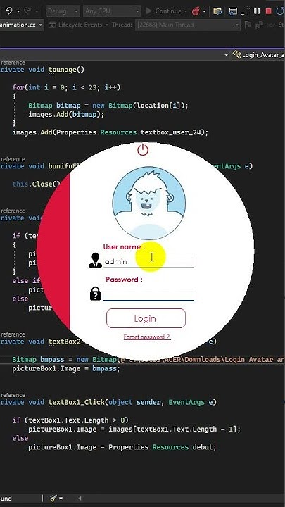 [C#] Animation Login Effect Winform 2023 - YouTube