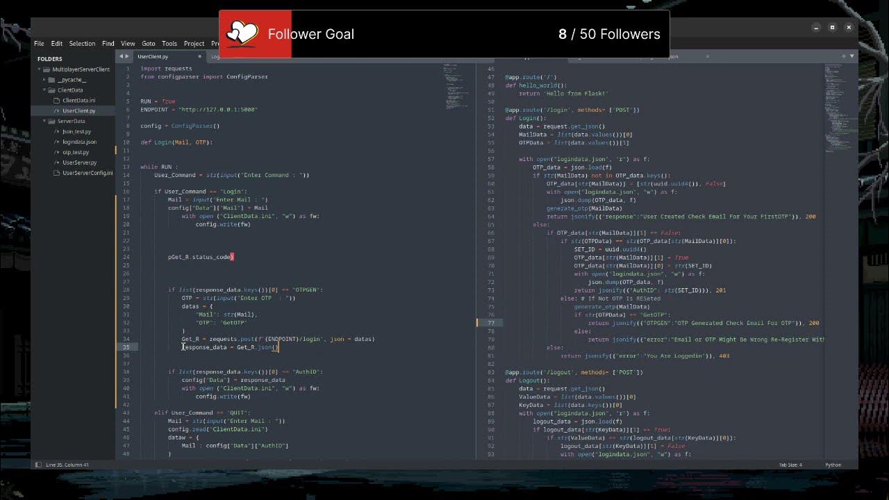 Making a Text Based Game Multiplayer With APIs | Python #VOD - YouTube