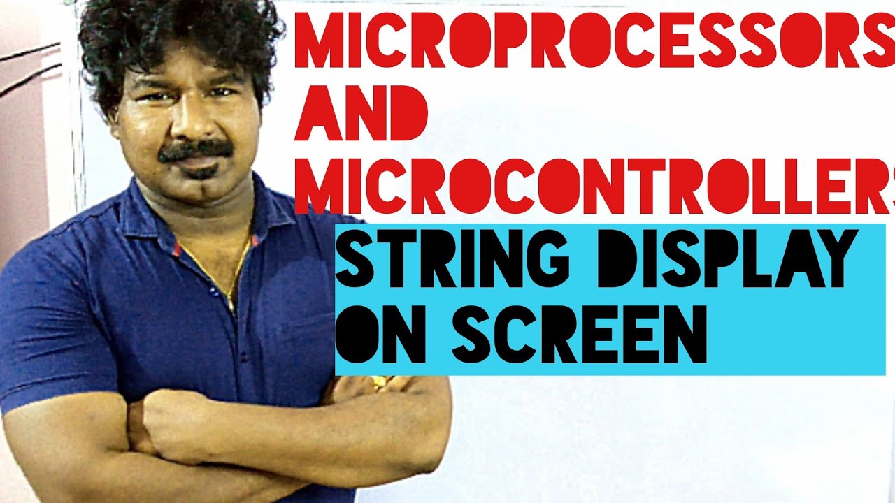 Microprocessors and Microcontrollers #4 - 8086 program to display string on the screen || by ...