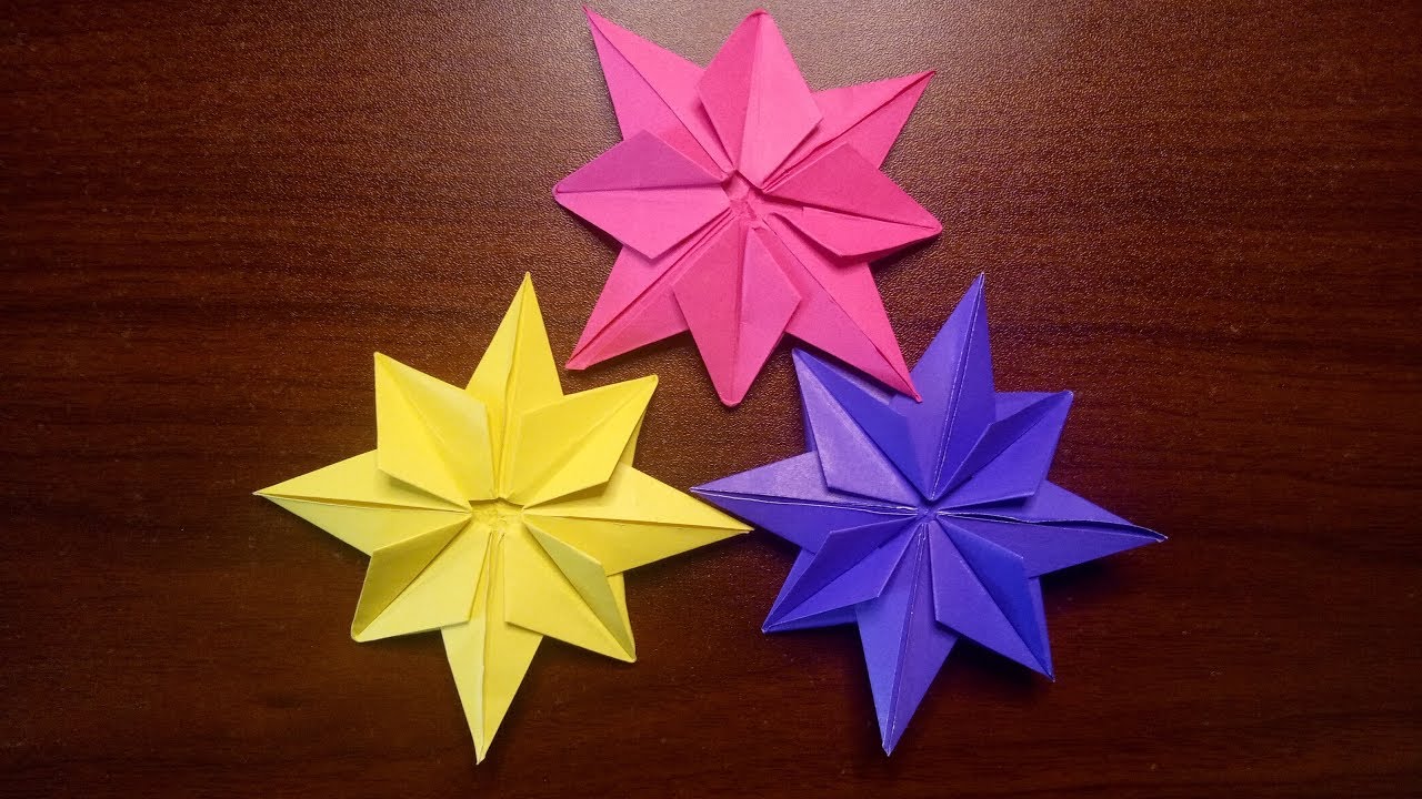 How To Make Simple 3d Origami Paper Stars how-to-make-simple-3d-origami-paper-stars