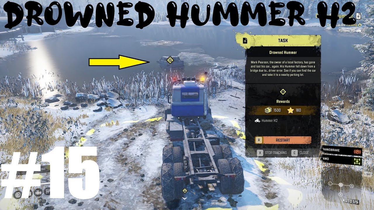 SNOWRUNNER Gameplay (HD) #15 - Drowned Hummer H2 - YouTube