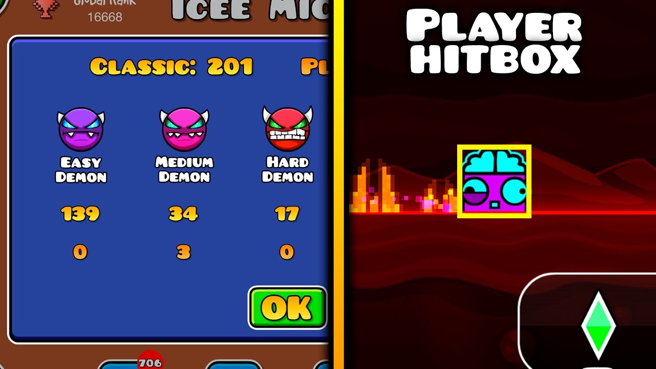 ACTUALIZACIONES 2.203 y 2.204 de Geometry Dash (Hitbox del Jugador ...
