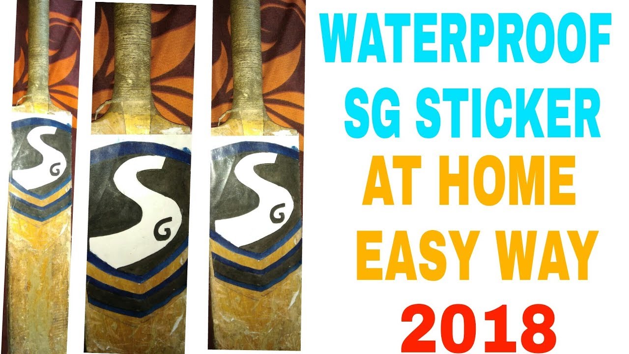 WATERPROOF SG STICKER AT HOME EASY WAY - YouTube