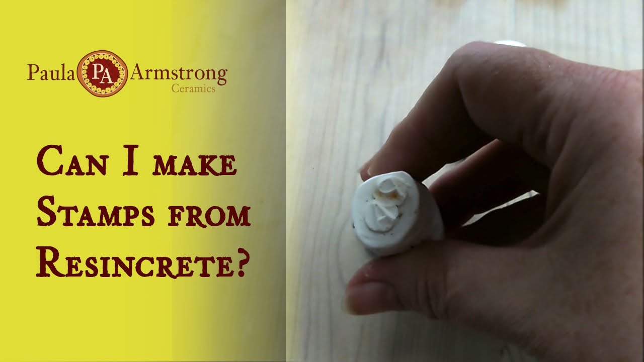 JDiction Resincrete Review - Making stamps for clay from ResinCrete ...