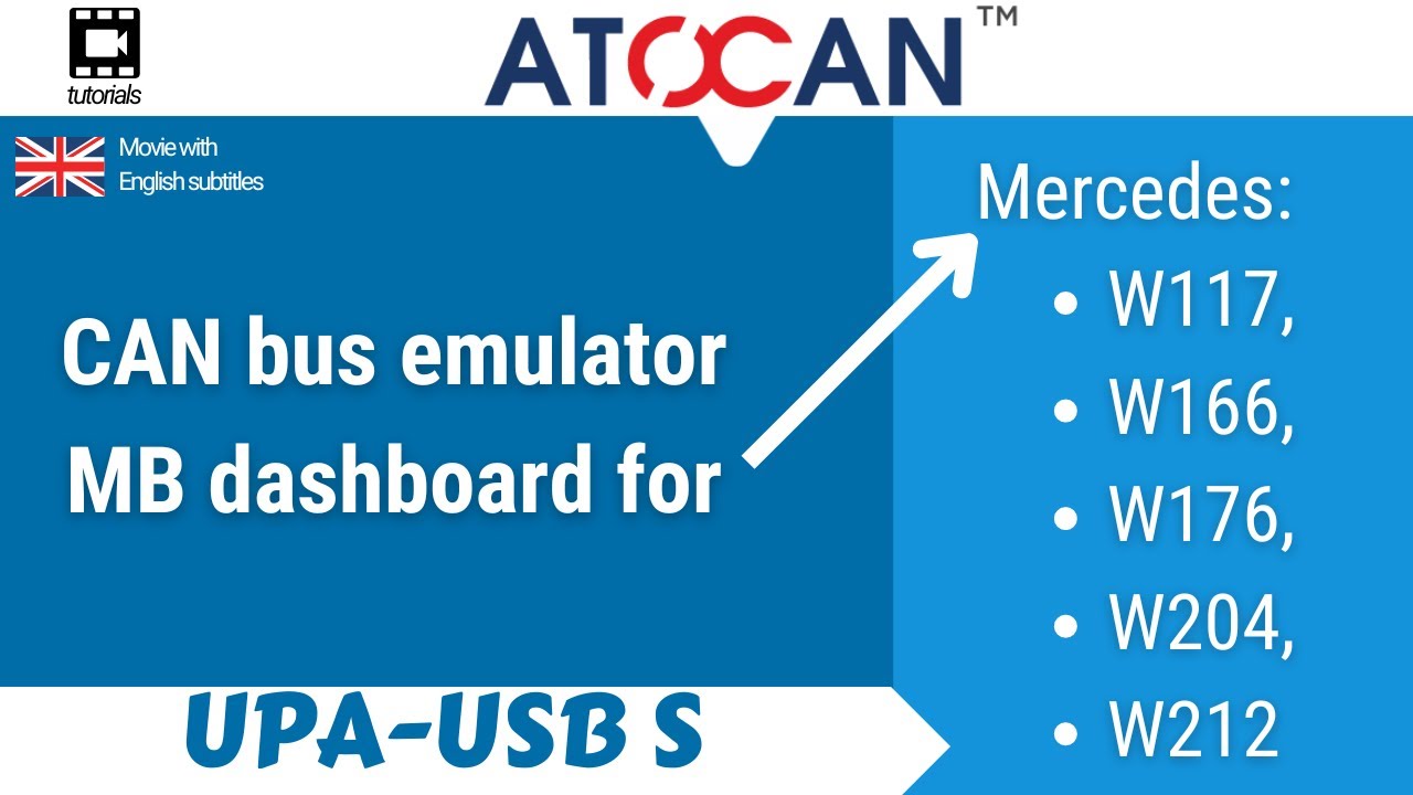 CAN bus emulator for Mercedes W117, W166, W176, W204, W212 dashboard by ...