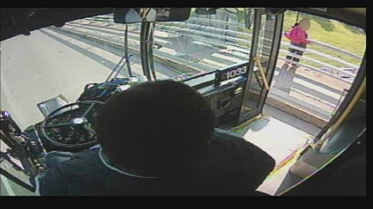 Bus driver saves woman from bridge ledge - YouTube
