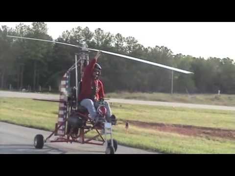 Air Command Gyroplane flying at Cedartown Georgia Airport - YouTube