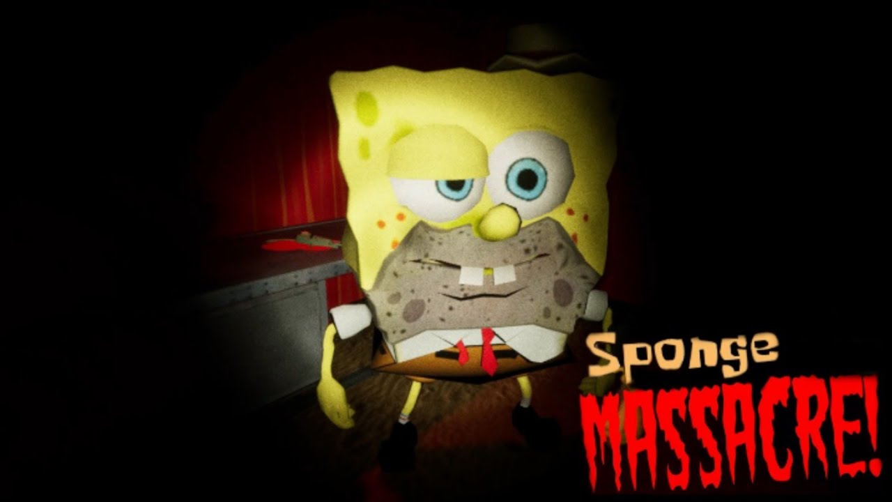 ALL ENDINGS | Sponge Massacre Ptrics Gameplay (Horror Game) funny moment - YouTube