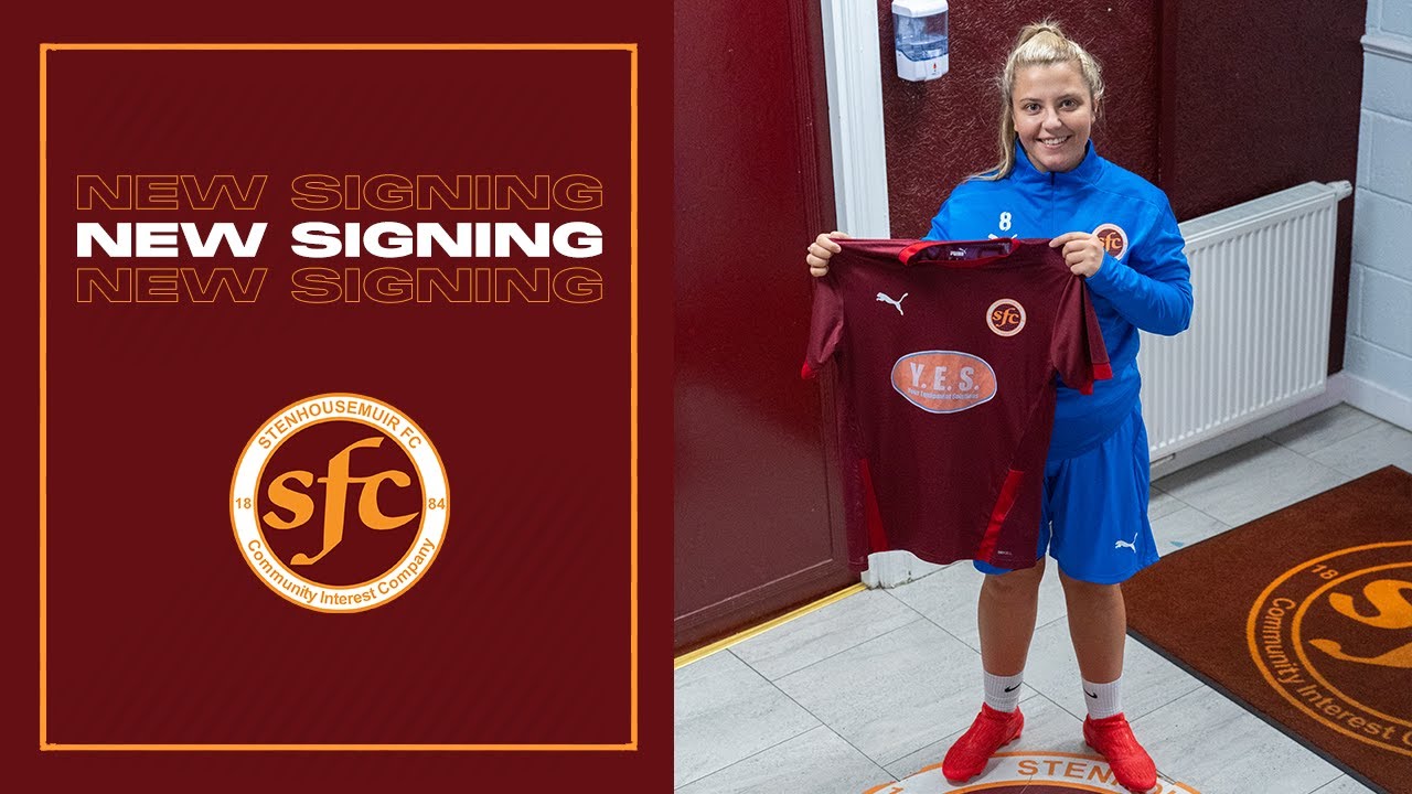 WarriorsTV - New Signing - Davina Mitchell - Stenhousmuir Ladies - YouTube