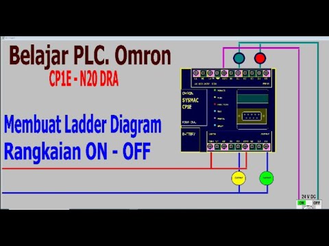 Tutorial Ladder Diagram PLC Omron, Cara Membuat Rangkaian DOL. - YouTube