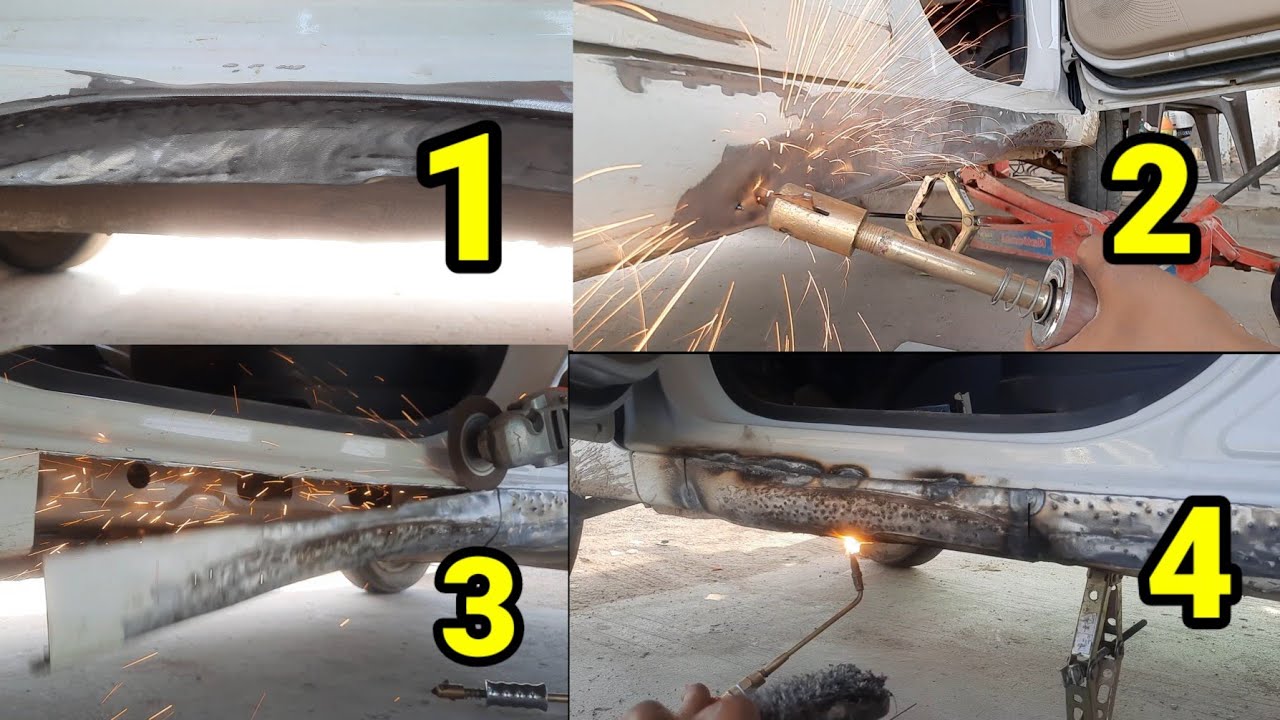 Car Running Board Repair with Gas vending | Car Rust Problem 😥😥 ...