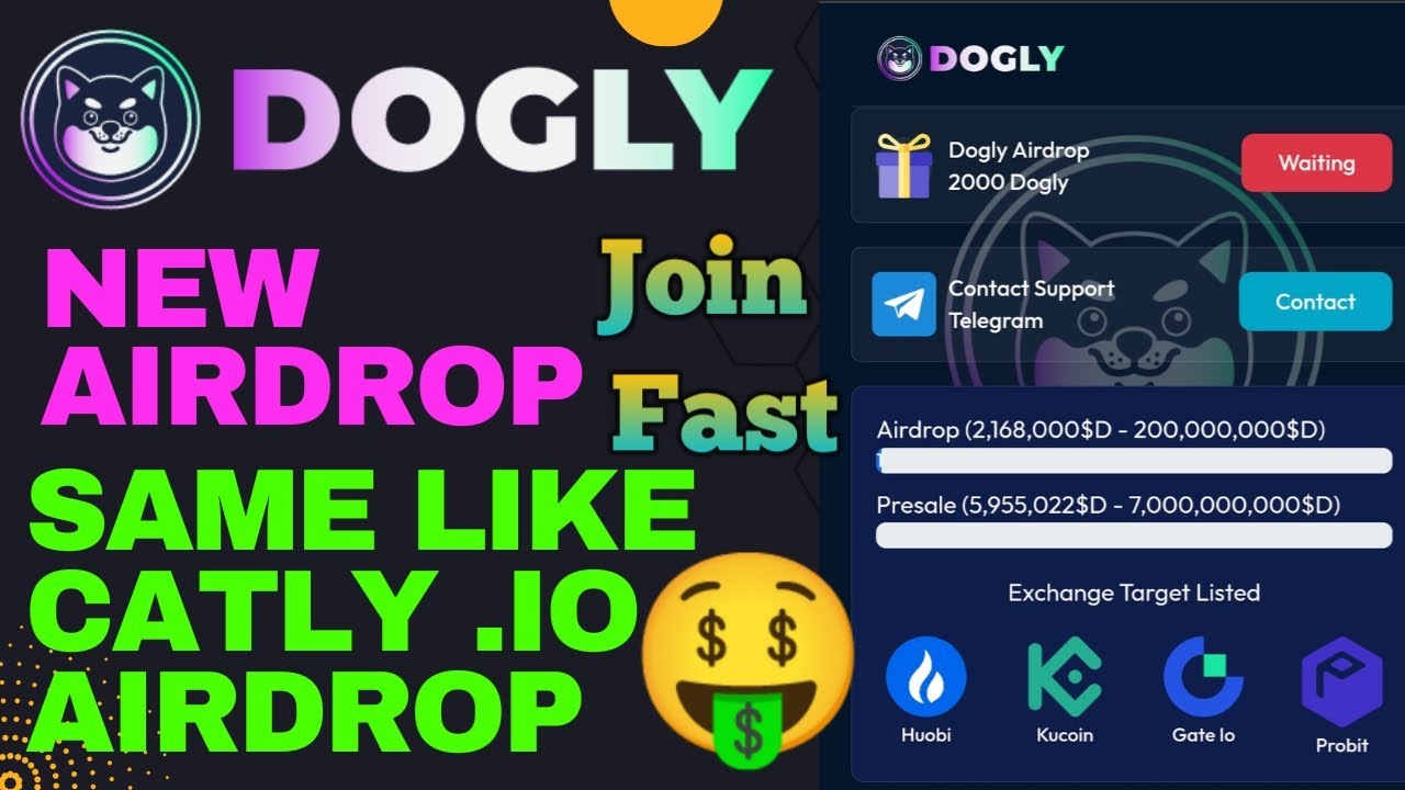 Dogly Airdrop || New Airdrop Like Catly || Dogly.live || No Investment ...