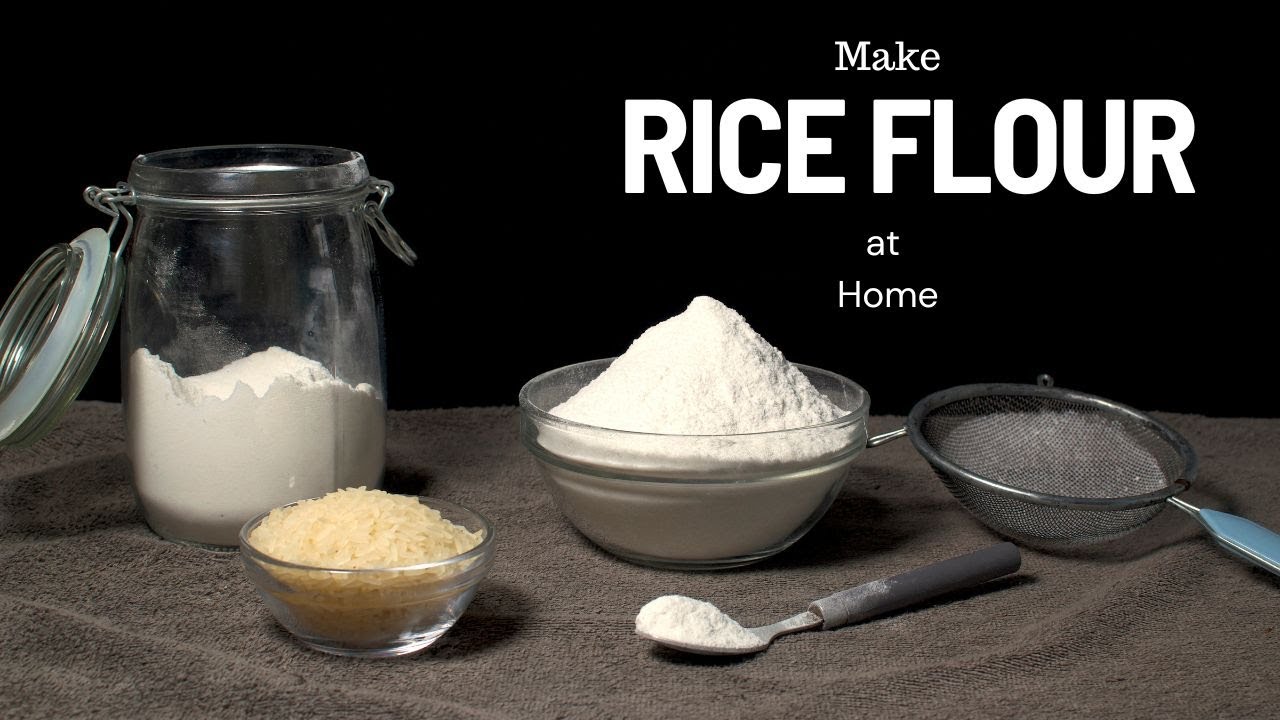 How to make rice flour at home - YouTube