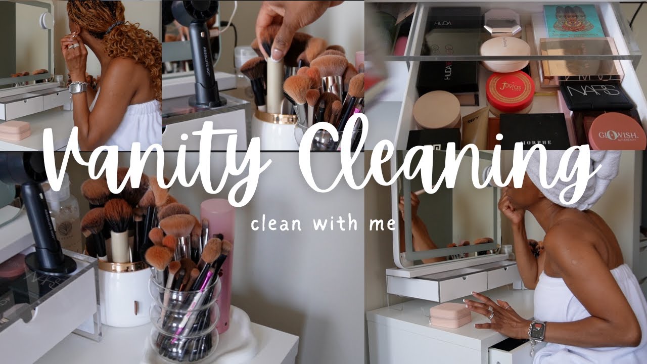 VANITY CLEANING | Clean With Me - YouTube