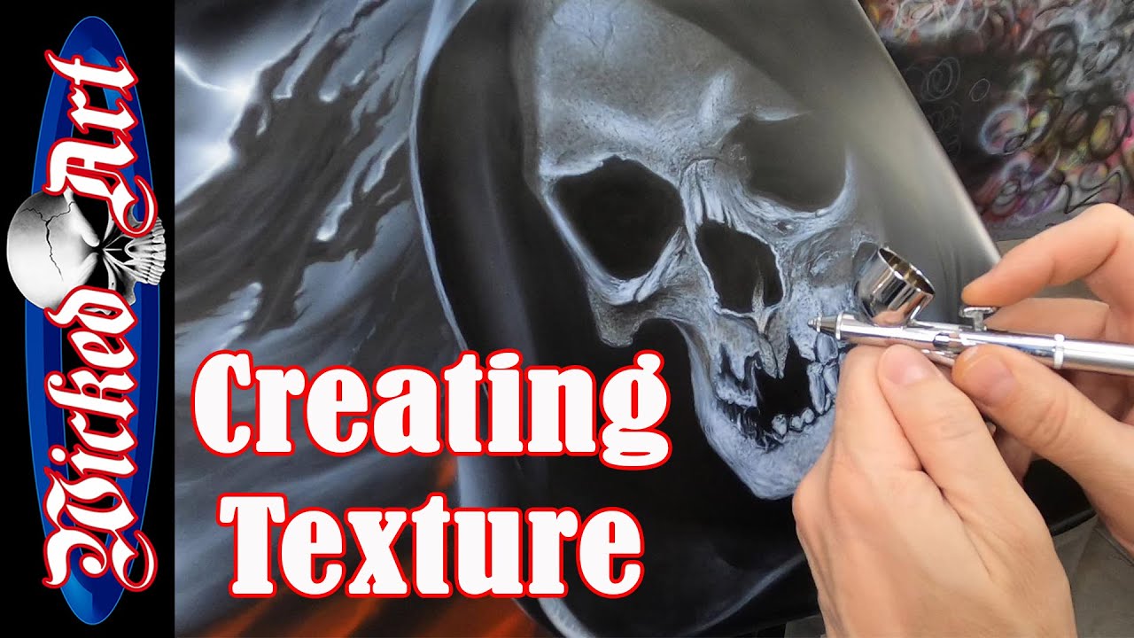 Airbrushing Texture - YouTube