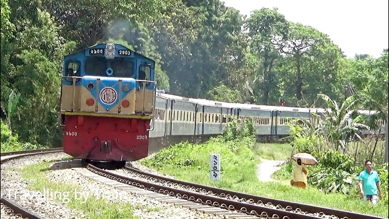 Kalni Express: Sylhet to Dhaka Passing Big Curve of Brahmanbaria ...