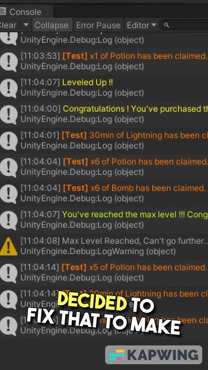Color Your Console in Unity 🎨 ! Make it Funnier ! #unity3d #gamedev ...