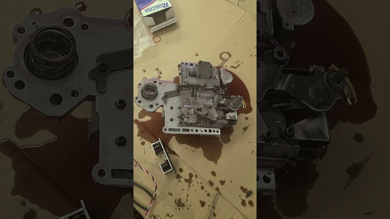 47rh transmission valvebody removal - YouTube