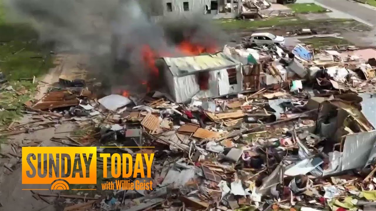 Severe weather hampers tornado recovery in Texas - YouTube