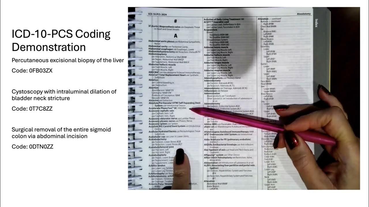 ICD 10 PCS Coding Demo - YouTube