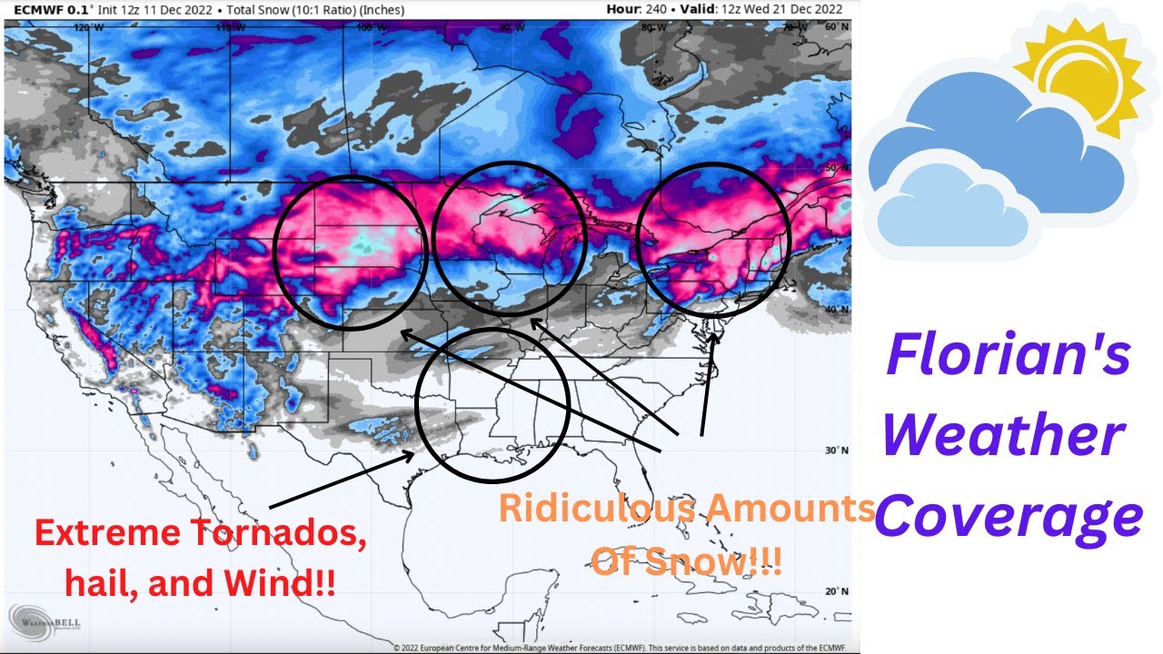 Huge Storm System - Extreme Tornados, Blizzards, High winds! - YouTube
