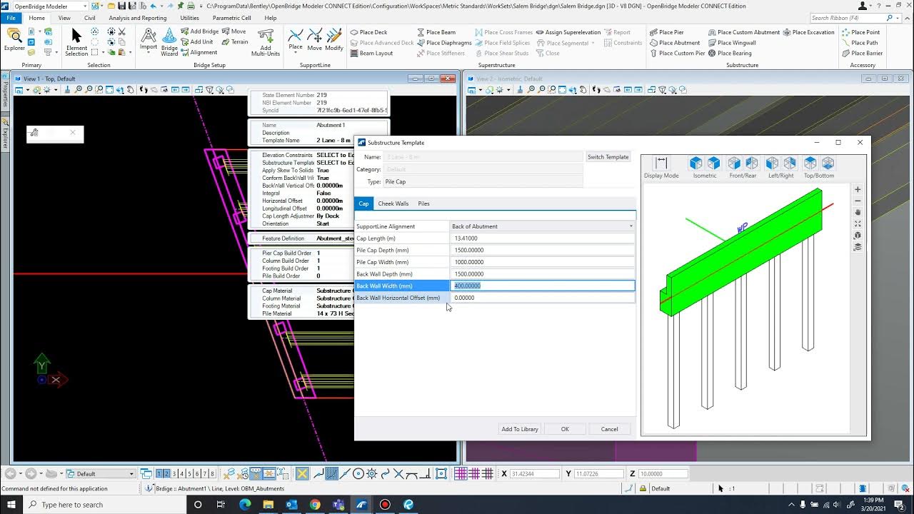 OpenBridge Modeler Tutorial 6 - Abutments Part 1 - YouTube