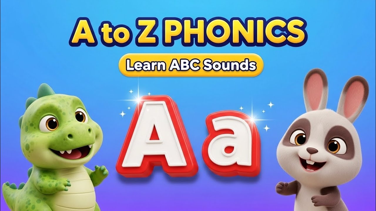 Learn A to Z Phonics Alphabet for Kids | ABC Sounds & Letter Learning ...