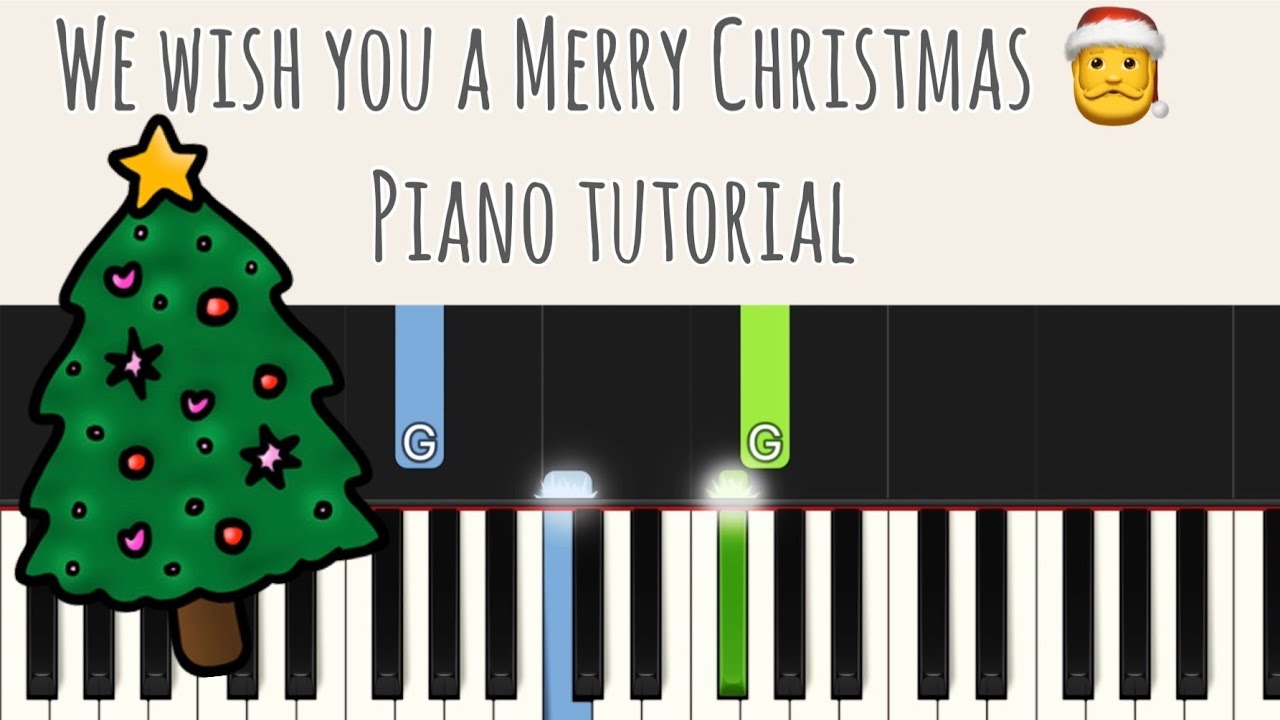 🎄We wish you a merry Christmas piano tutorial🎁🎅 - YouTube