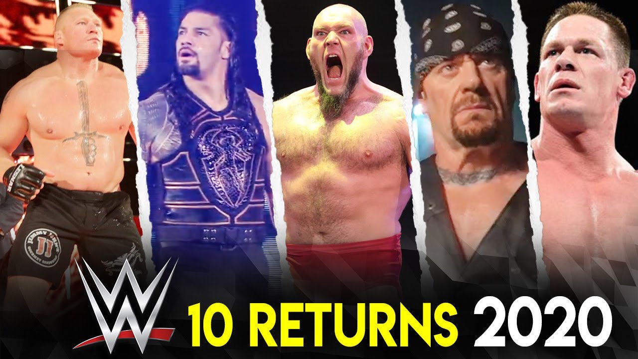 WWE ALL RETURNS 2020 - Lars Sullivan, Lesnar, Roman, Styles, John Cena ...