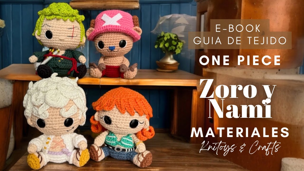 ZORO Y NAMI Amigurumi crochet | E-book patrón digital ONE PIECE ...
