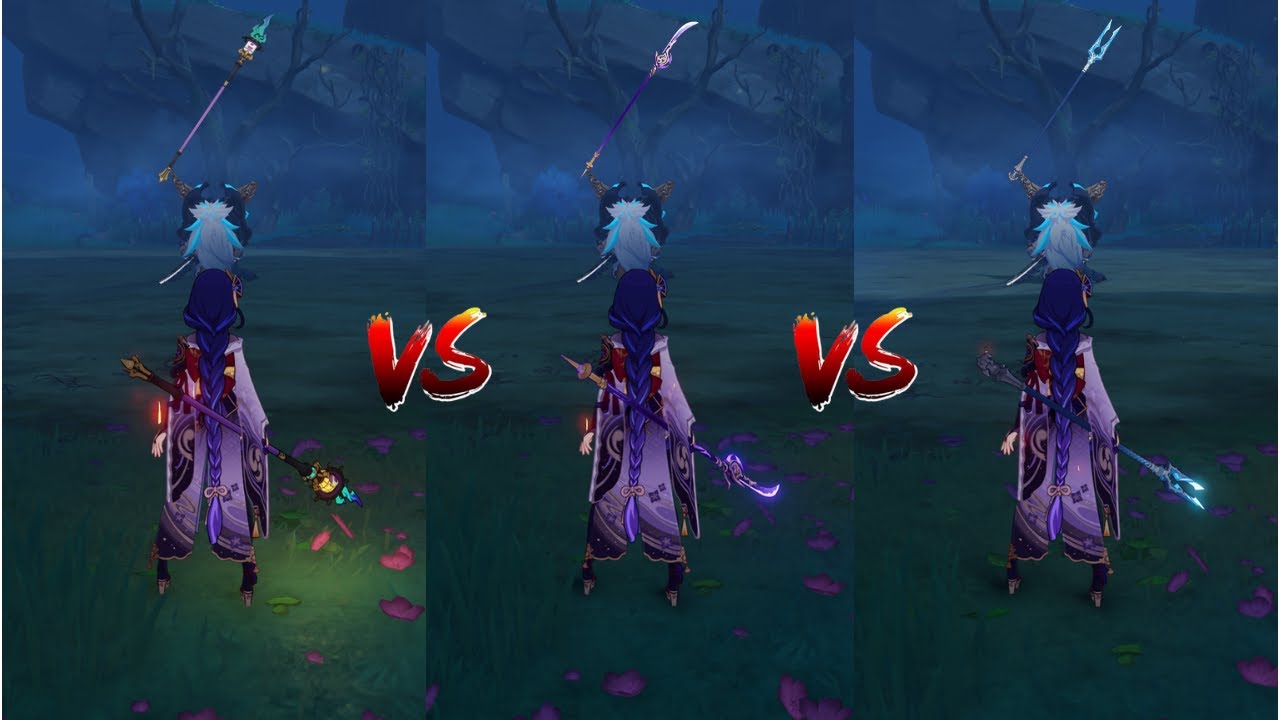 Raiden Shogun R1 Tamayuratei no Ohanashi vs R5 The Catch Weapon ...