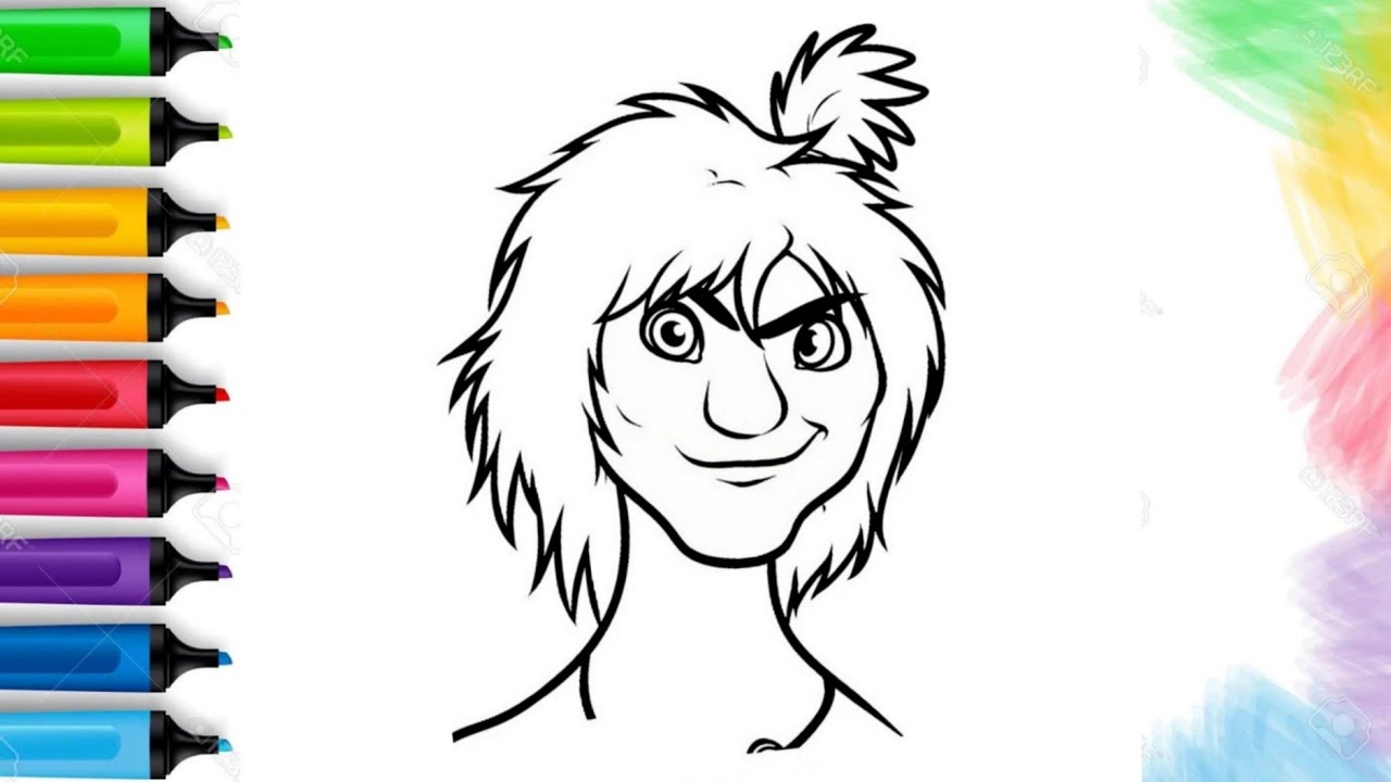 The croods cartoon | The Croods drawing 🎨🖌️ | Colouring 🌈 craft by ...