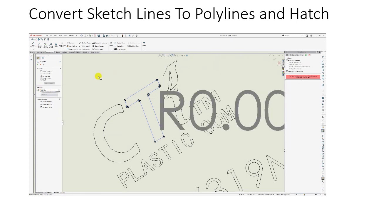 Creating Laser Engraving Vector Files In Solidworks - YouTube