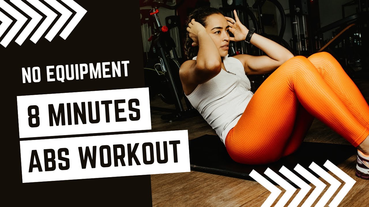 8 MIN ABS WORKOUT - At Home - Beginner Level - No Equipment - YouTube
