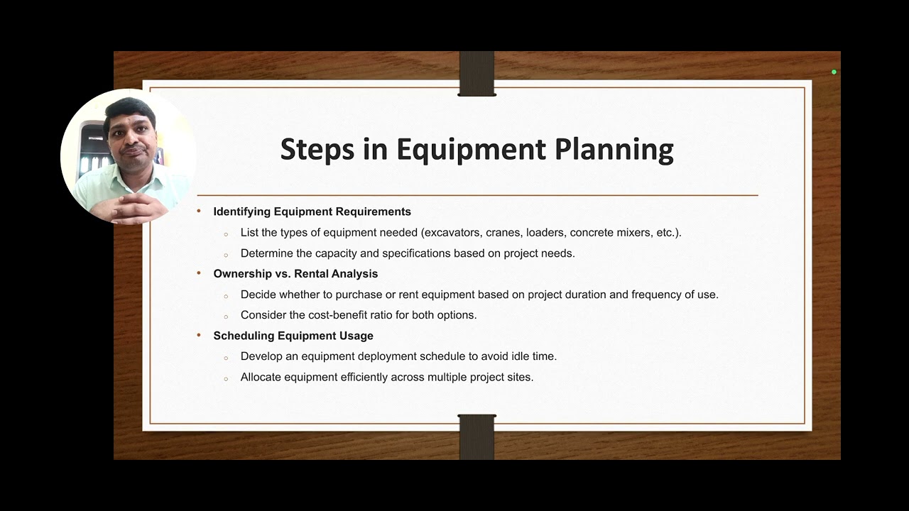 PM UNIT-IV VIDEO LECTURE (Planning of Manpower, Material, Equipment and ...